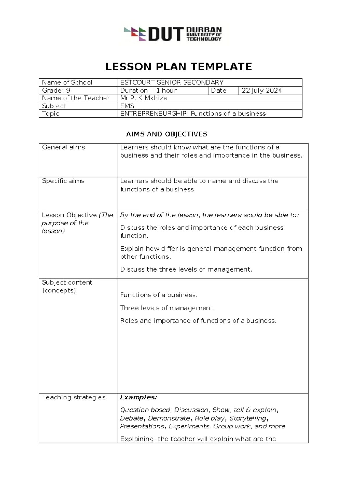 Grade 8 EMS: Cash Receipts & Payments Journals Worksheet - Studocu