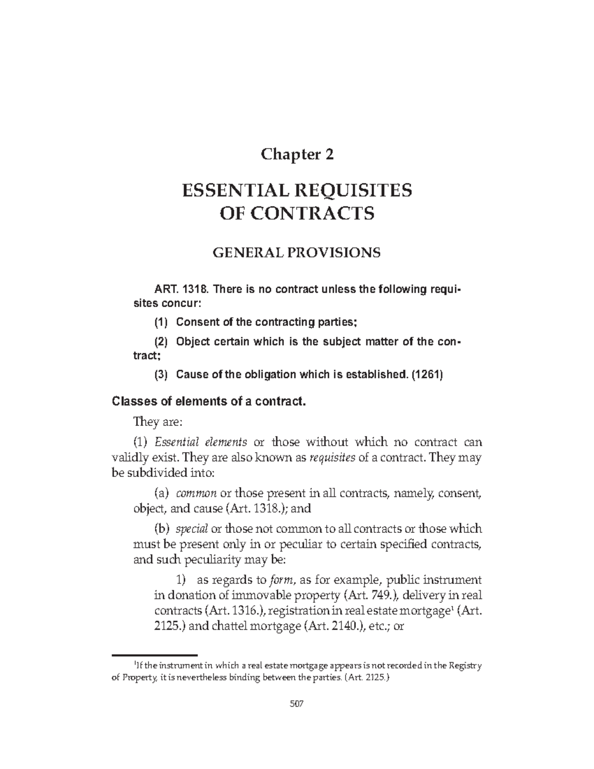 507 Oblicon T2 C2 - Essential Requisites of Contracts: General ...