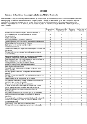 Test MOSS (aplicación) - HOJA DE RESPUESTAS MOOS NOMBRE: - Studocu