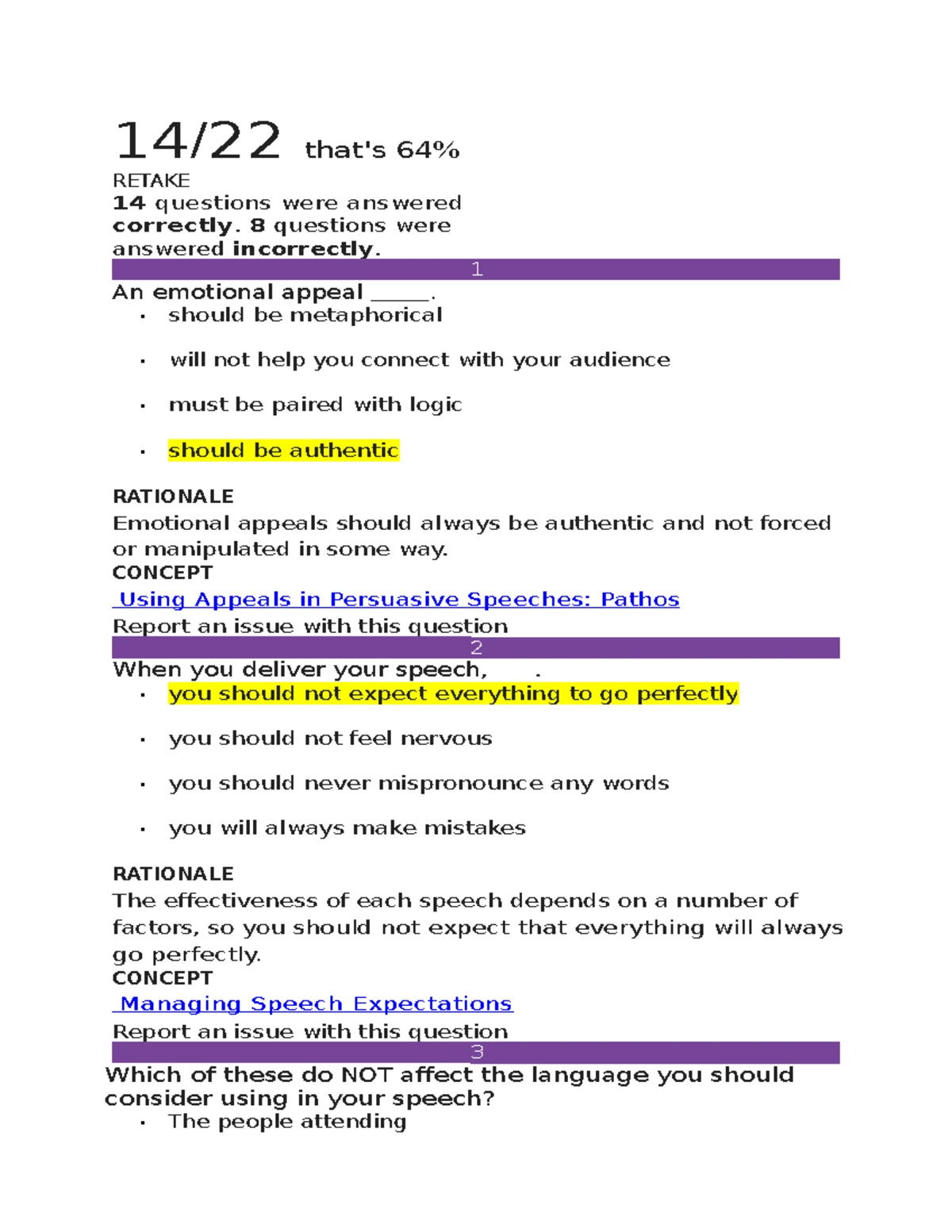 Sophia Public Speaking Unit 3 Milestone 3 Study Guide - Studocu