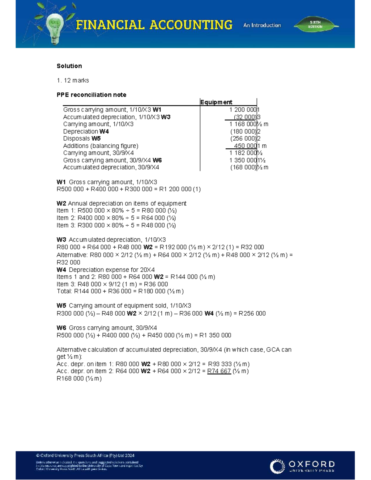 HFAC132-1 Unit 4, Chapter 11: PPE Reconciliation Solution - Studocu