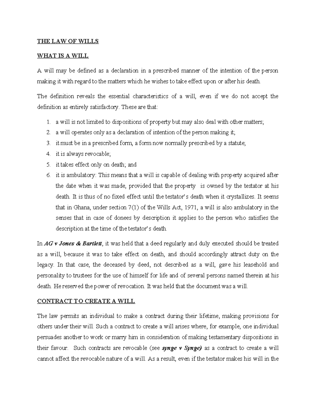 Understanding the Law of Wills: Key Concepts and Case Studies (UBIDS ...