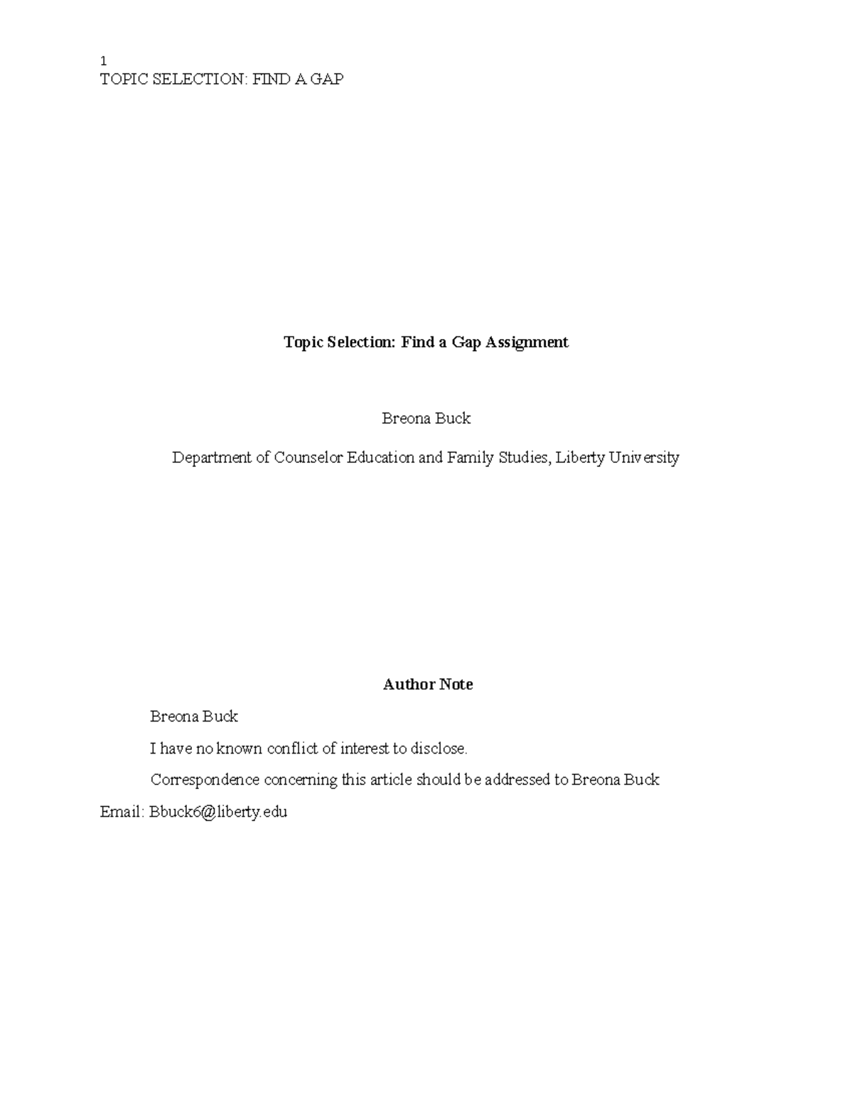 CEFS 515: Topic Selection and Gap Analysis in Trauma Research - Studocu