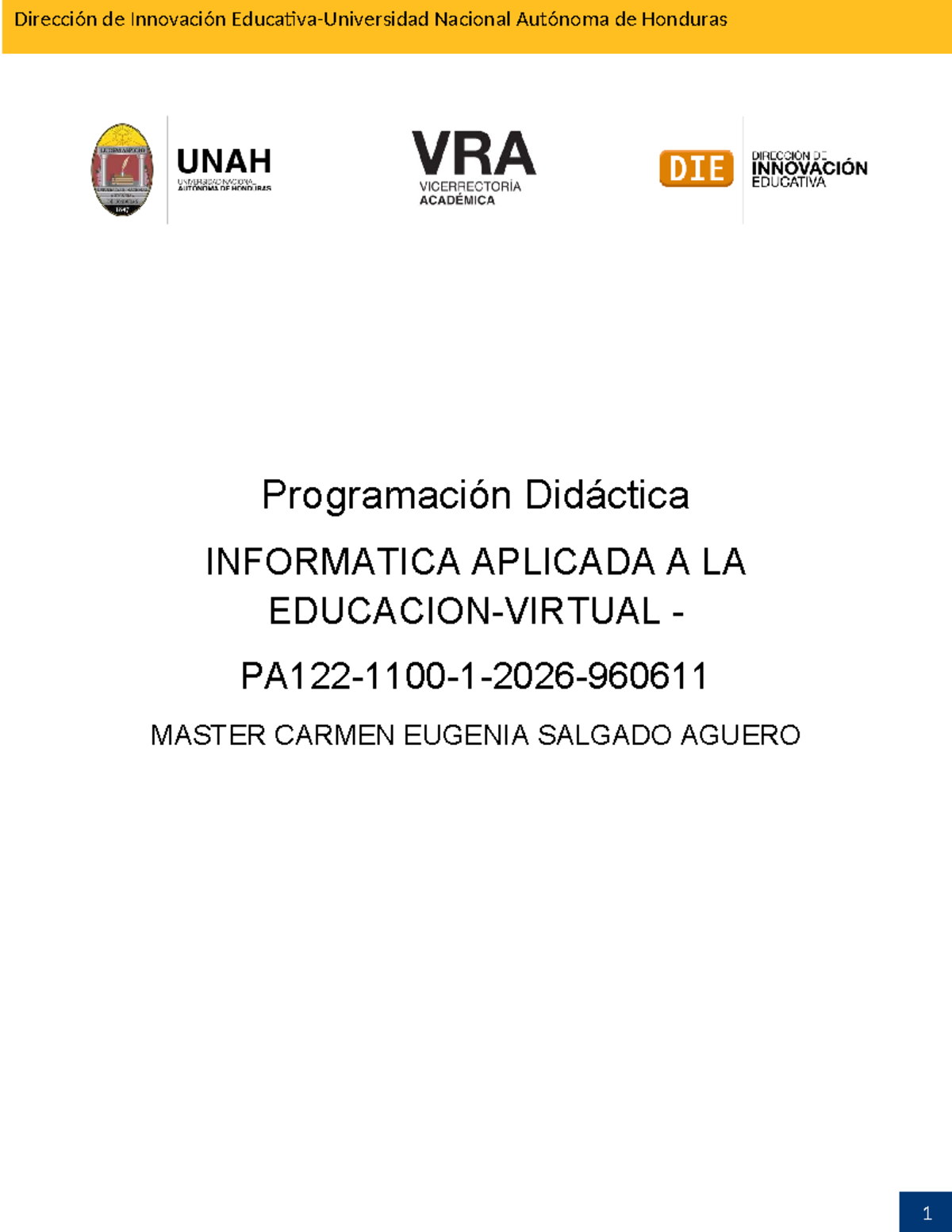 PDC PA122: Programación Didáctica en Informática Aplicada a la ...
