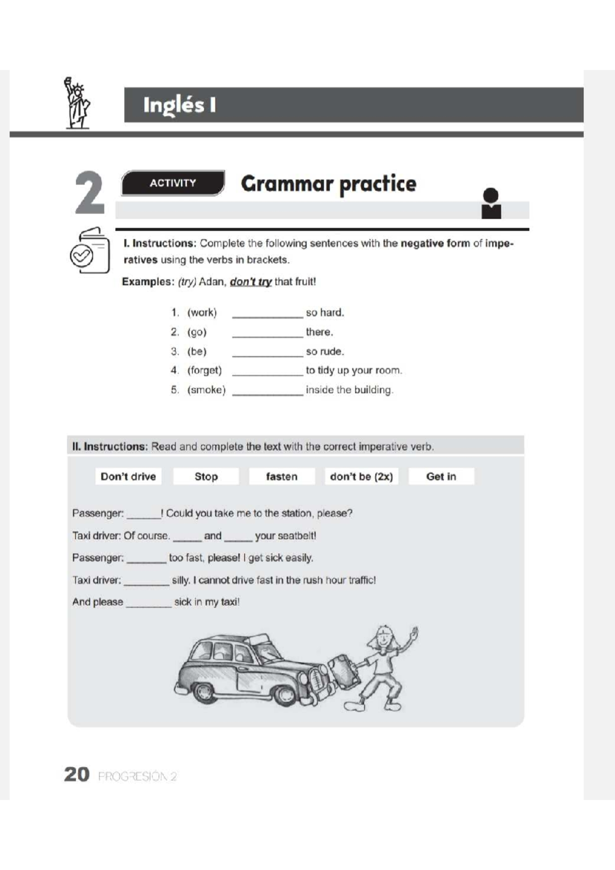 Imperative act 2 - Activity - Inglés I 2 ACTIVITY Grammar practice I ...