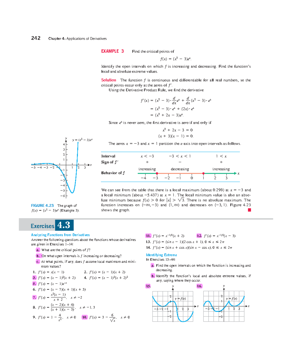MAT123 SQ-Ch4 - examples - ####### 242 Chapter 4: Applications of ...