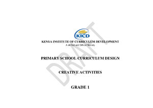 Grade.3 - Curriculum design - KENYA INSTITUTE OF CURRICULUM DEVELOPMENT ...