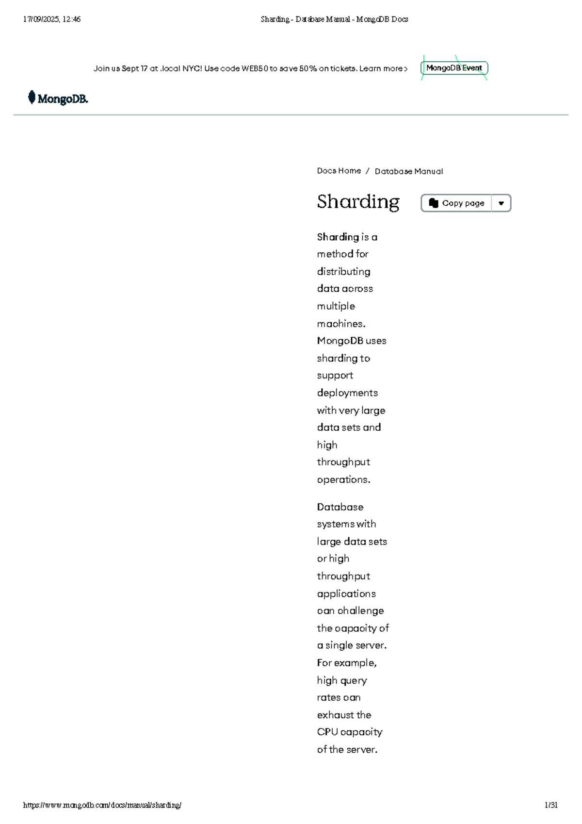 Sharding in MongoDB: Manual Guide and Transactions Overview - Studocu