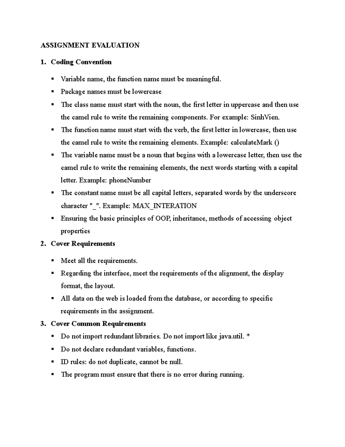 Policy Lab 211: Assignment Evaluation and Coding Standards Guide - Studocu