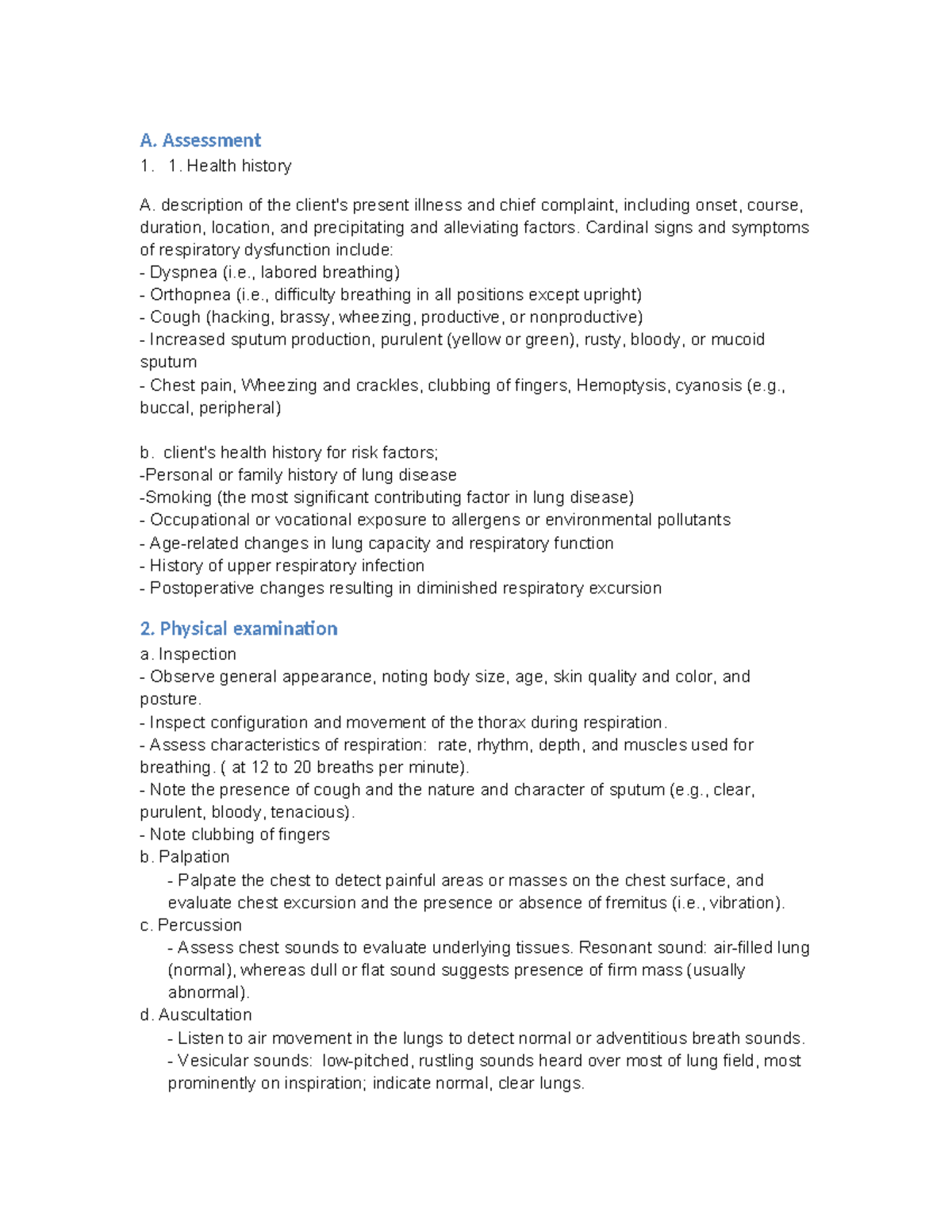 PNEUMONIA & COPD: Assessment, Diagnosis, and Nursing Management - Studocu