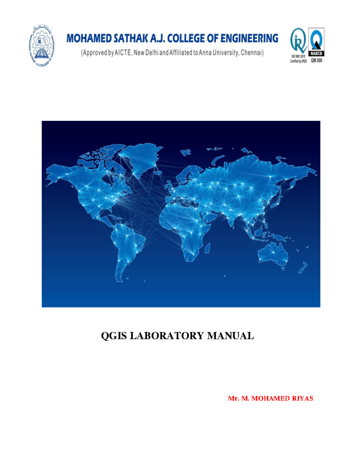 QGIS Laboratory Manual: Georeferencing and Vector Data Techniques - Studocu
