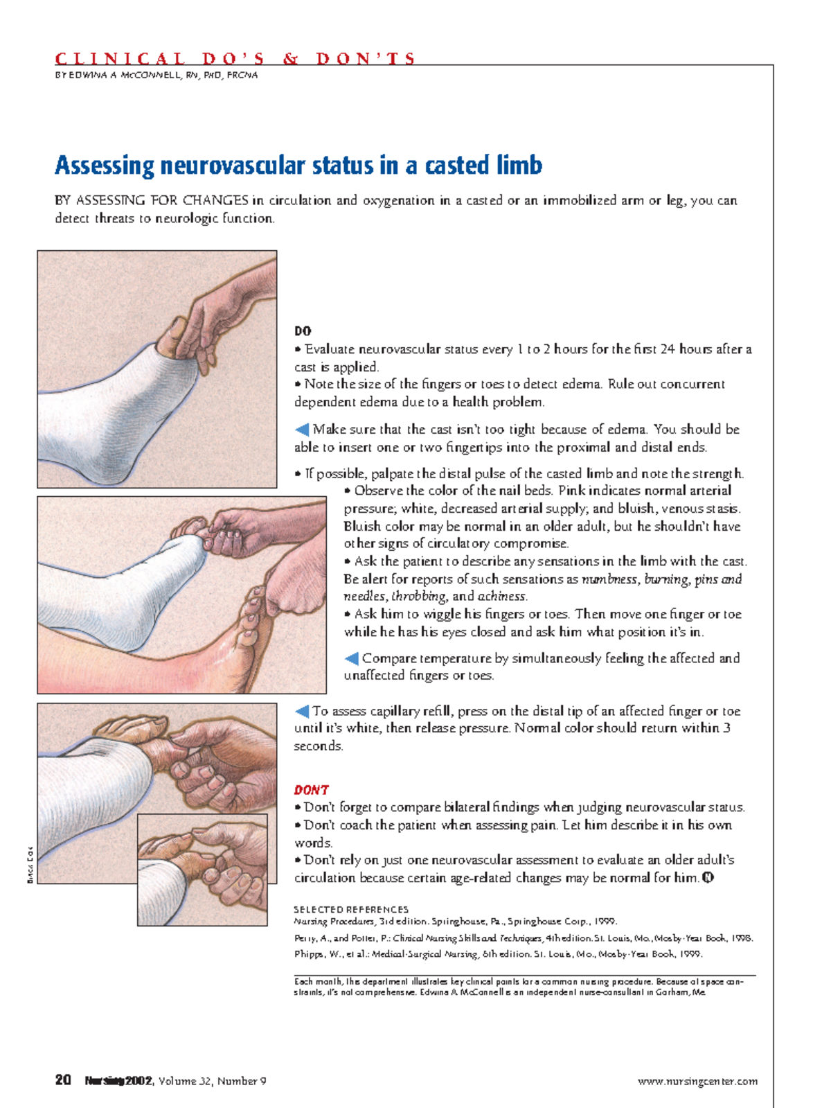 Nursing2002: Assessing Neurovascular Status in a Casted Limb (Clinical ...