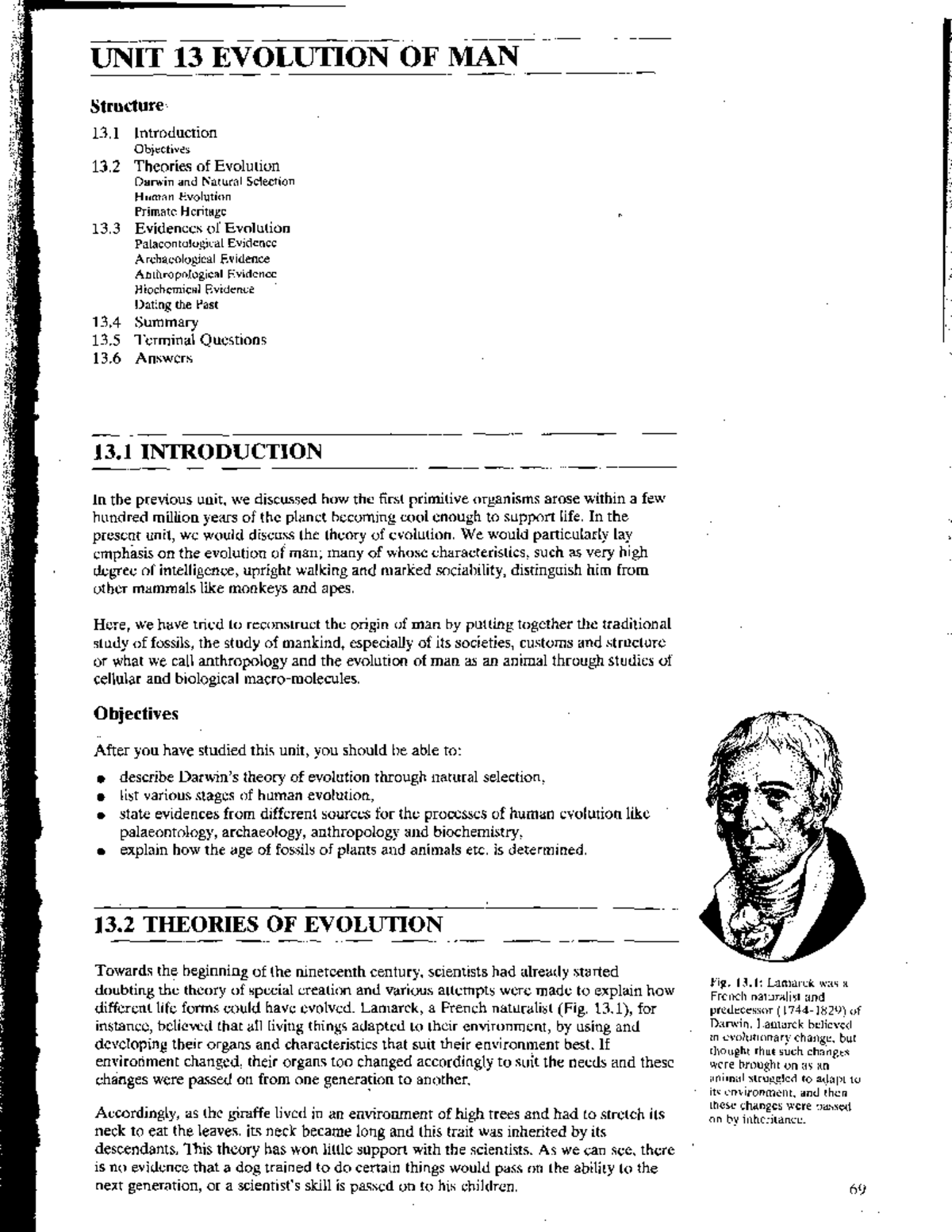 Block-3 FST-1 Unit-1 material for examination - UNIT 13 EVOLUTION OF ...