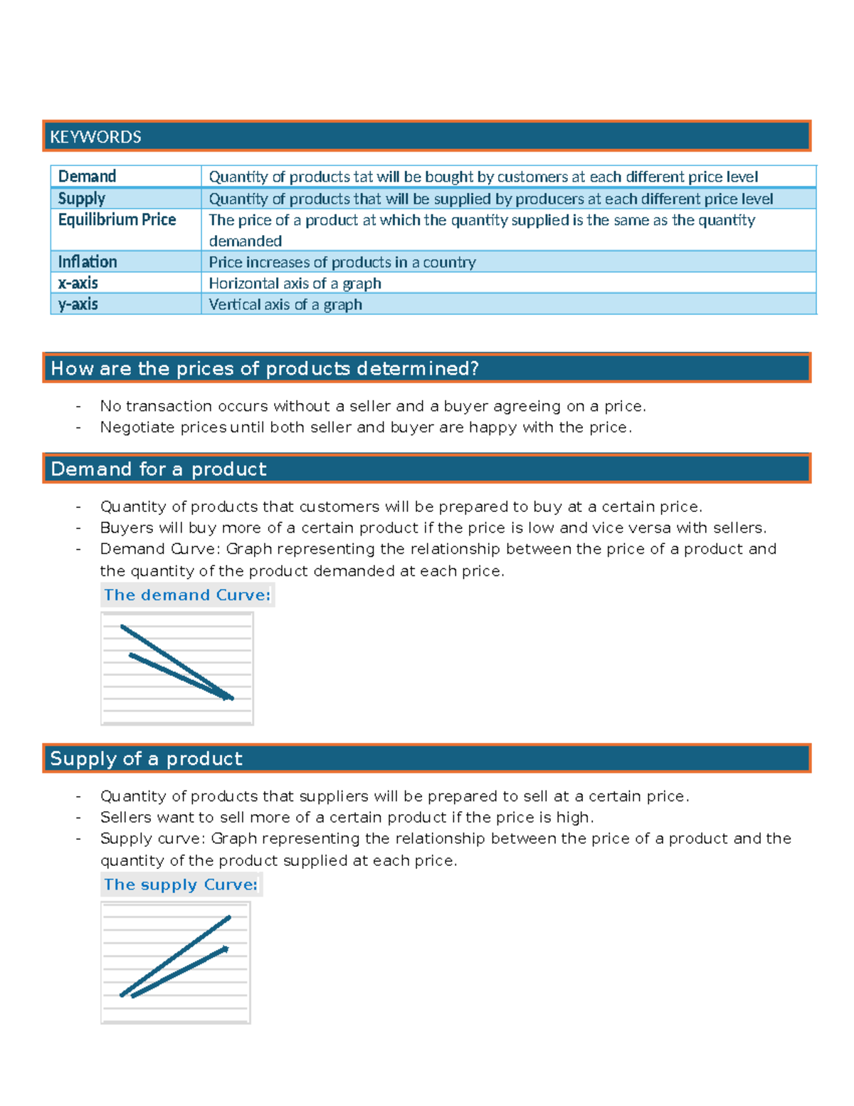 Price Theory Overview for Grade 9: Demand, Supply & Equilibrium - Studocu
