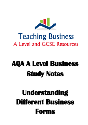 Unit 10 - unit 10 aqa business alevel - Organisational change- An ...