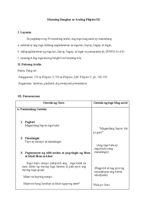 SNED Action Plan - Republic of the Philippines Department of Education ...