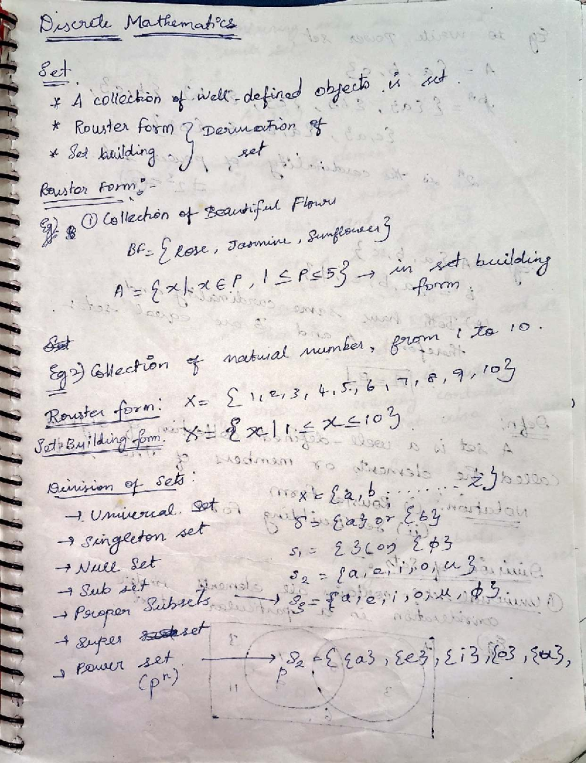 Discrete Mathematics TOS 30: Set Theory and Relations Notes - Studocu