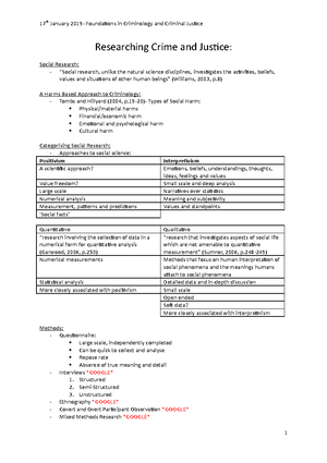 Social Harm in Criminology - Social Harm: Social Harm: - “A social harm ...