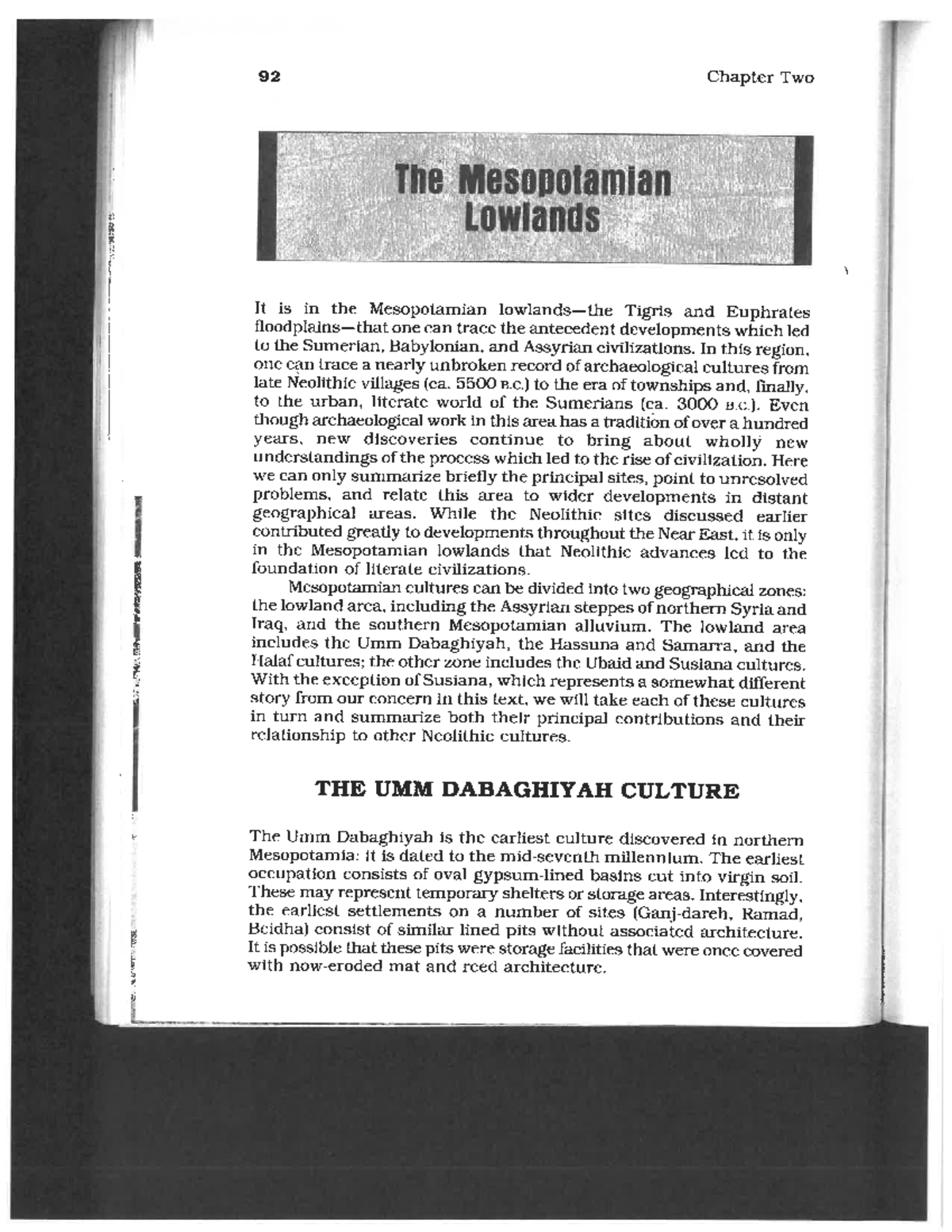 92 Chapter 2: The Mesopotamian Lowlands and Early Civilizations - Studocu
