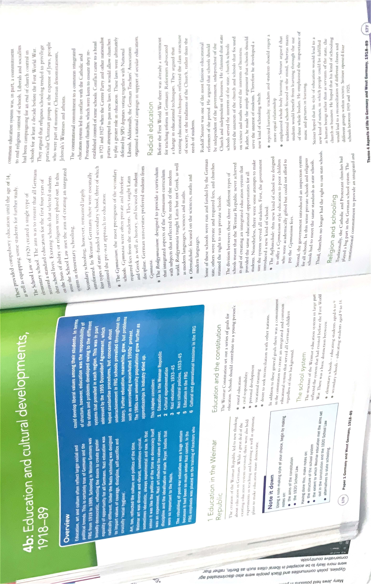 4b: Education and Cultural Developments in Weimar Germany (1918-1989 ...