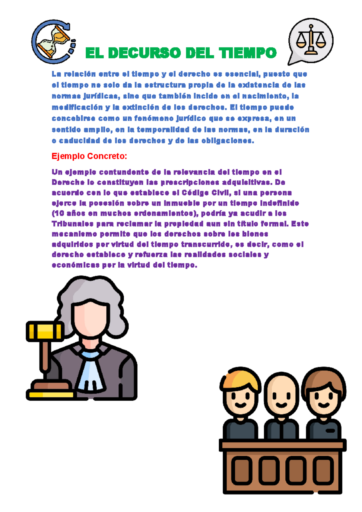 Relación entre Tiempo y Derecho - M NNM JBJBBJ J - Studocu