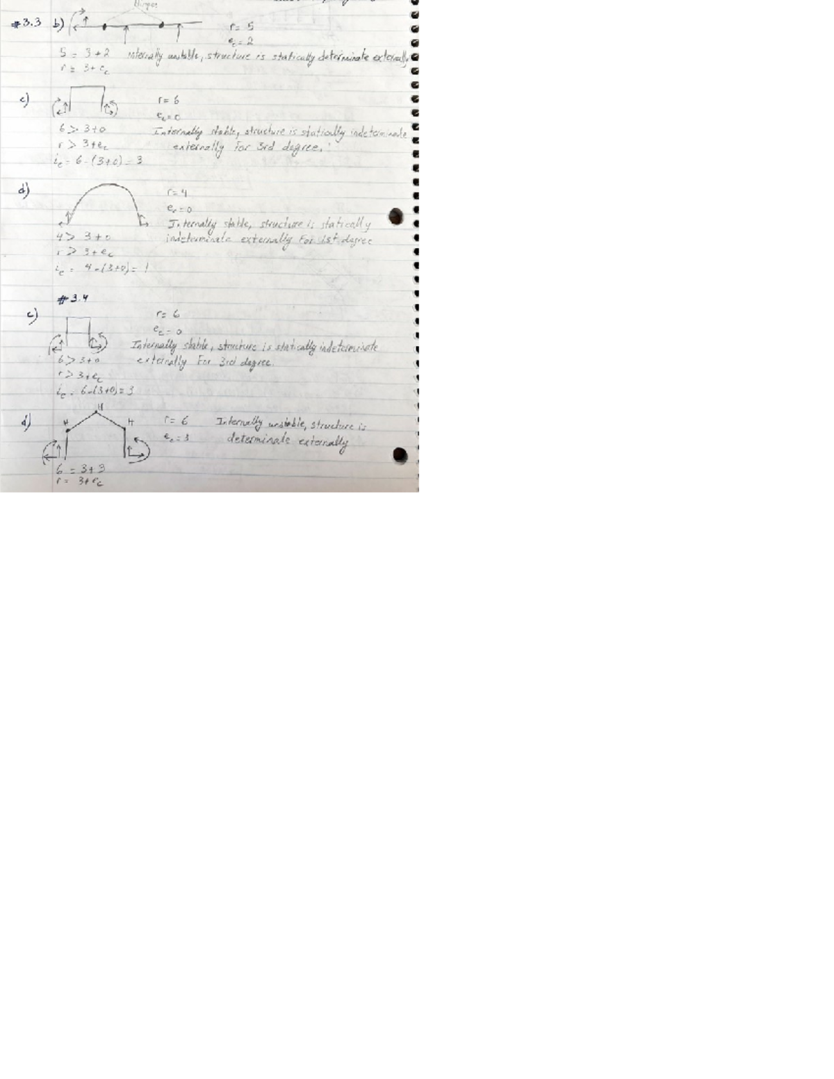 Assignment 1: Analysis of Internally Stable and Unstable Structures ...