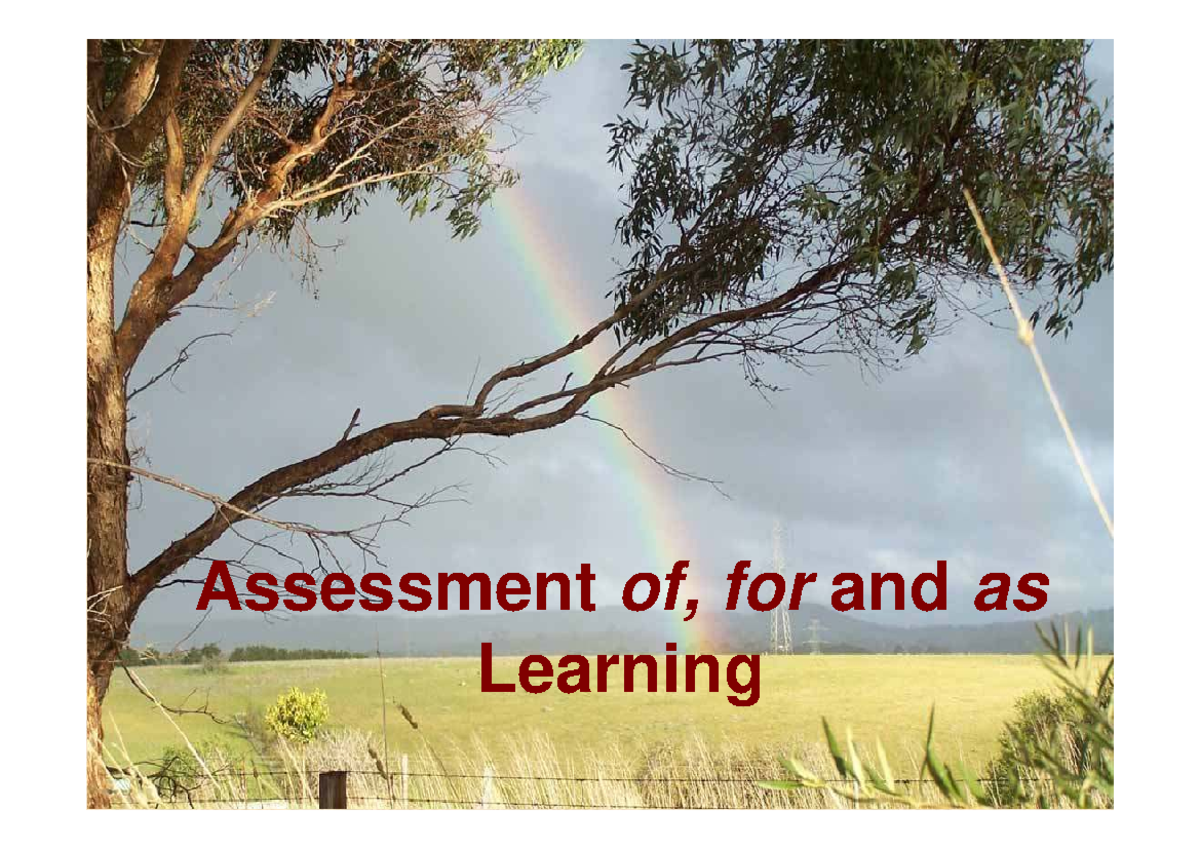 Rethinking Classroom Assessment: A Comprehensive Overview (EDU 101) - Studocu