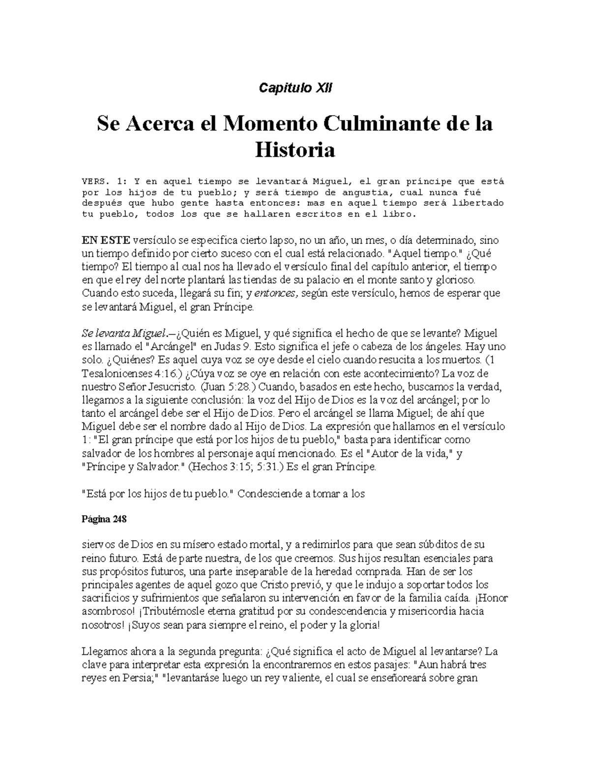 Daniel 12: El Momento Culminante de la Historia y su Significado - Studocu