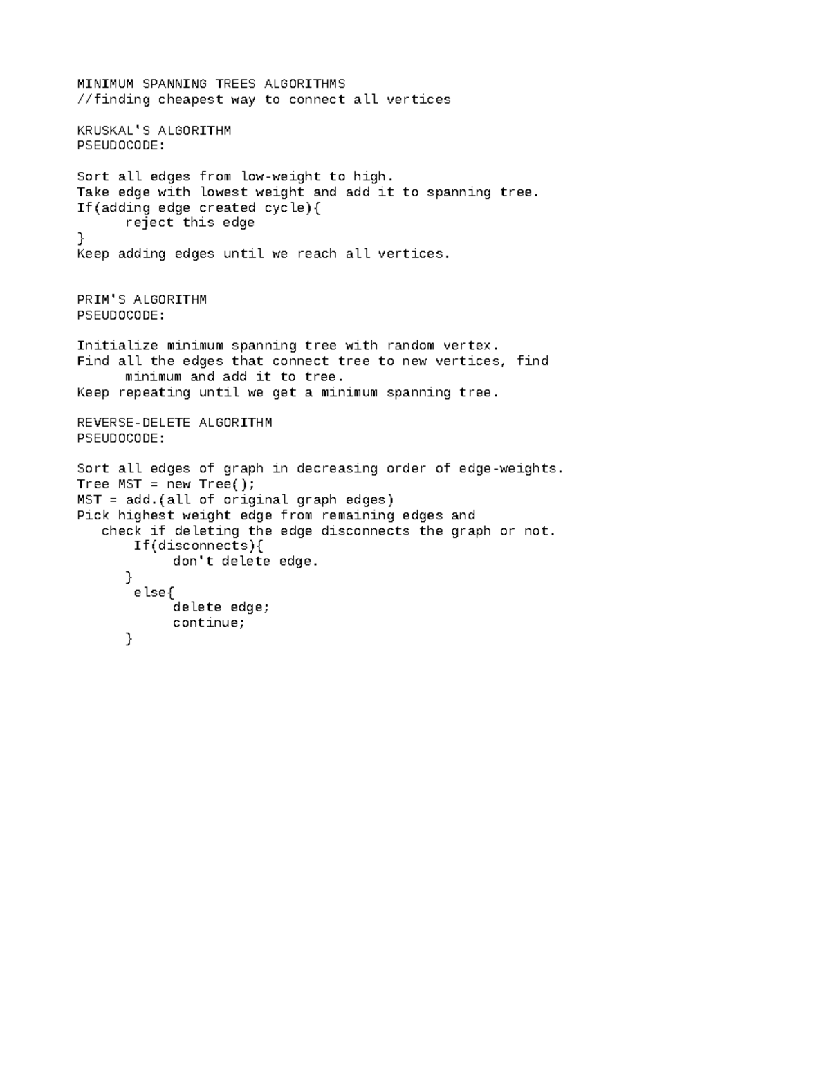 Minimum Spanning TREE Algorithms - MINIMUM SPANNING TREES ALGORITHMS ... Minimum Spanning TREE Algorithms - MINIMUM SPANNING TREES ALGORITHMS ...