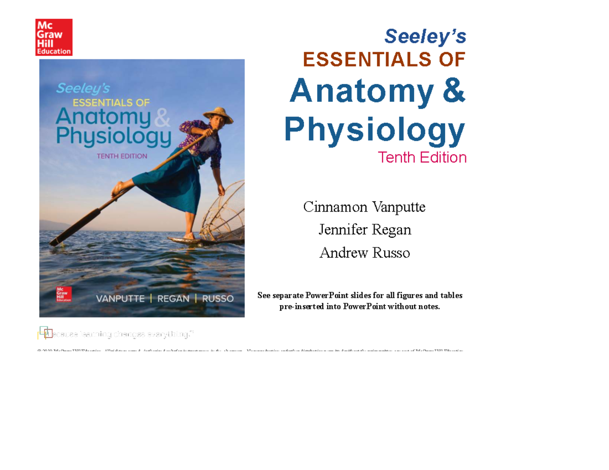 Anatomy & Physiology 10th Ed: Chapter 4 Tissues Lecture Notes - Studocu