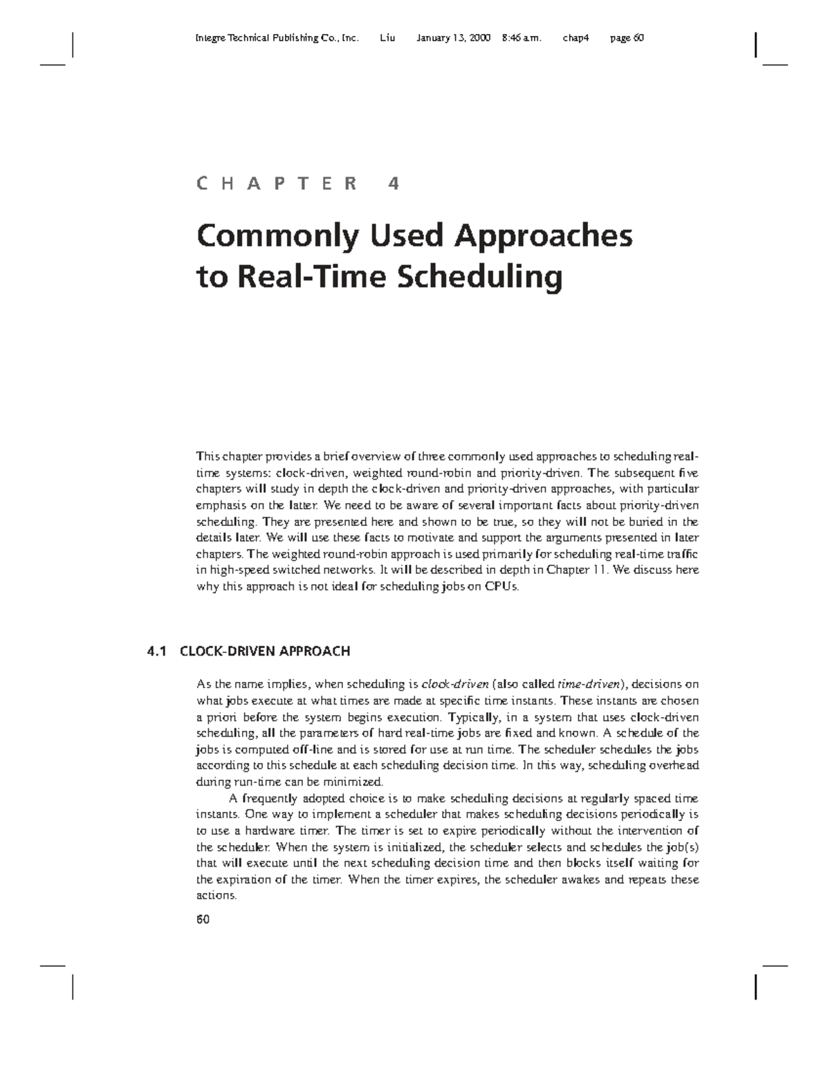 Unit 4: Common Approaches to Real-Time Scheduling Techniques - Studocu