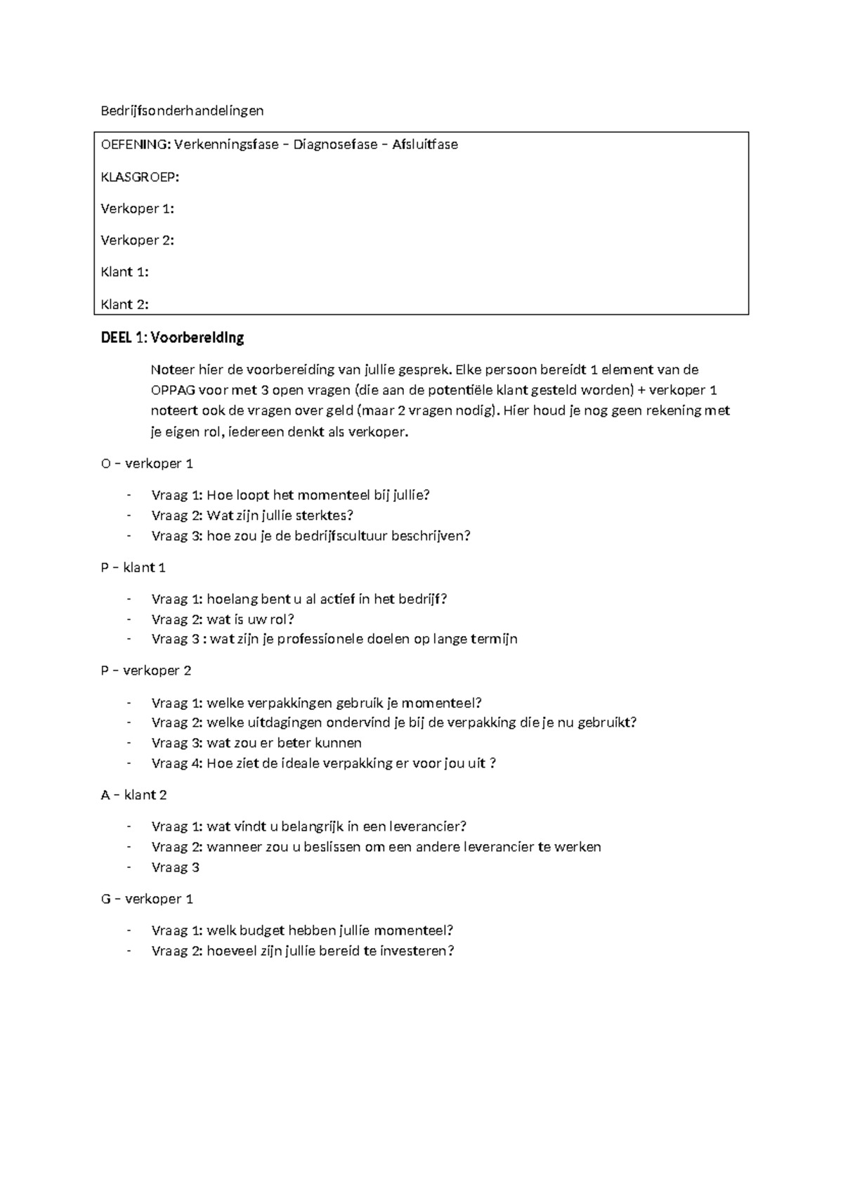 Oppag-methode Oefening - Beoordelingstemplate ...