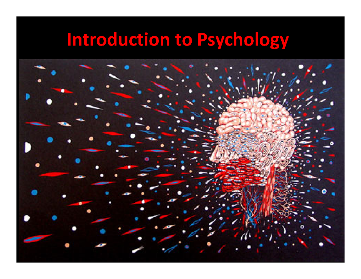 Lecture 1: Intro to Psych (Psych 100) - F2021 Overview and Protocols ...