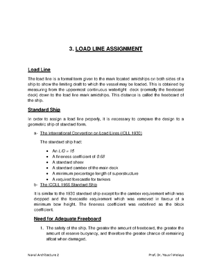 Loadlinecalculationarticle 1 - LOAD LINE CALCULATION FOR A TANKER ...