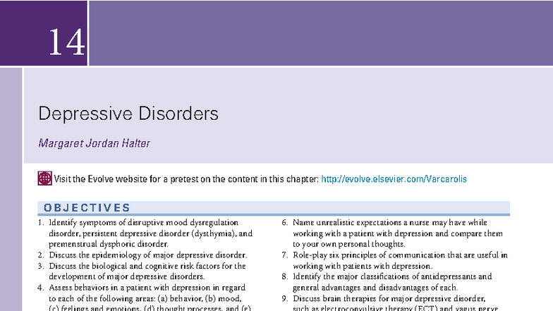 Mental Health Book CH - Chapter 14: Understanding Depressive Disorders ...