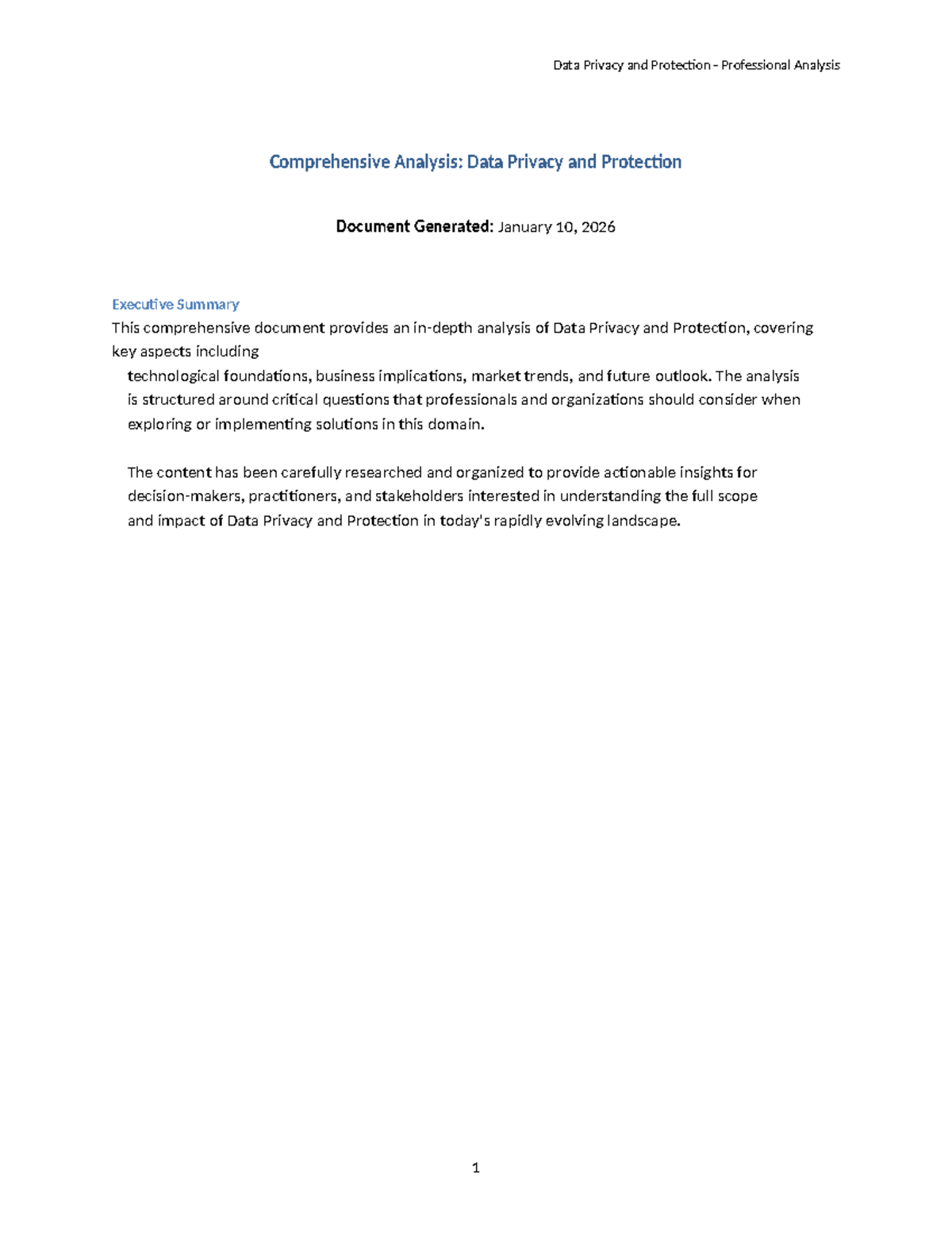Data Privacy & Protection Professional Analysis Guide 2026 - Studocu
