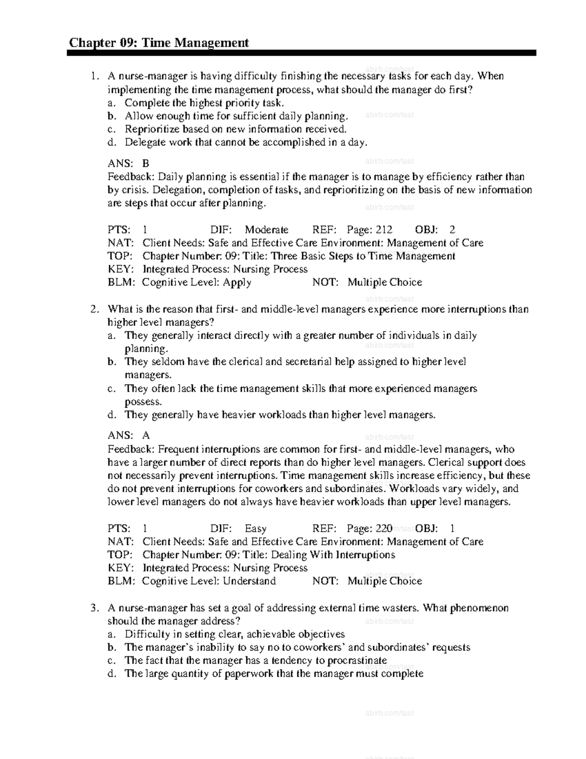 9 - marquis and huston chapter practice questions - Chapter 09: Time ...