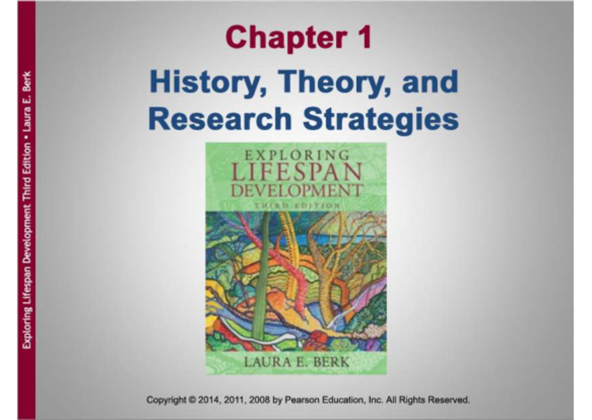 Ch1 - Experience Development through the Lifespan Chapter 1 Laura E ...