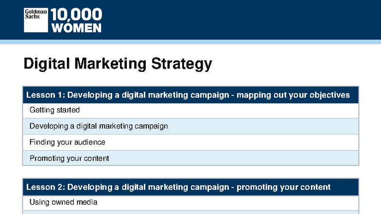 DIGM101: Digital Marketing Strategy Course Map & Overview - Studocu