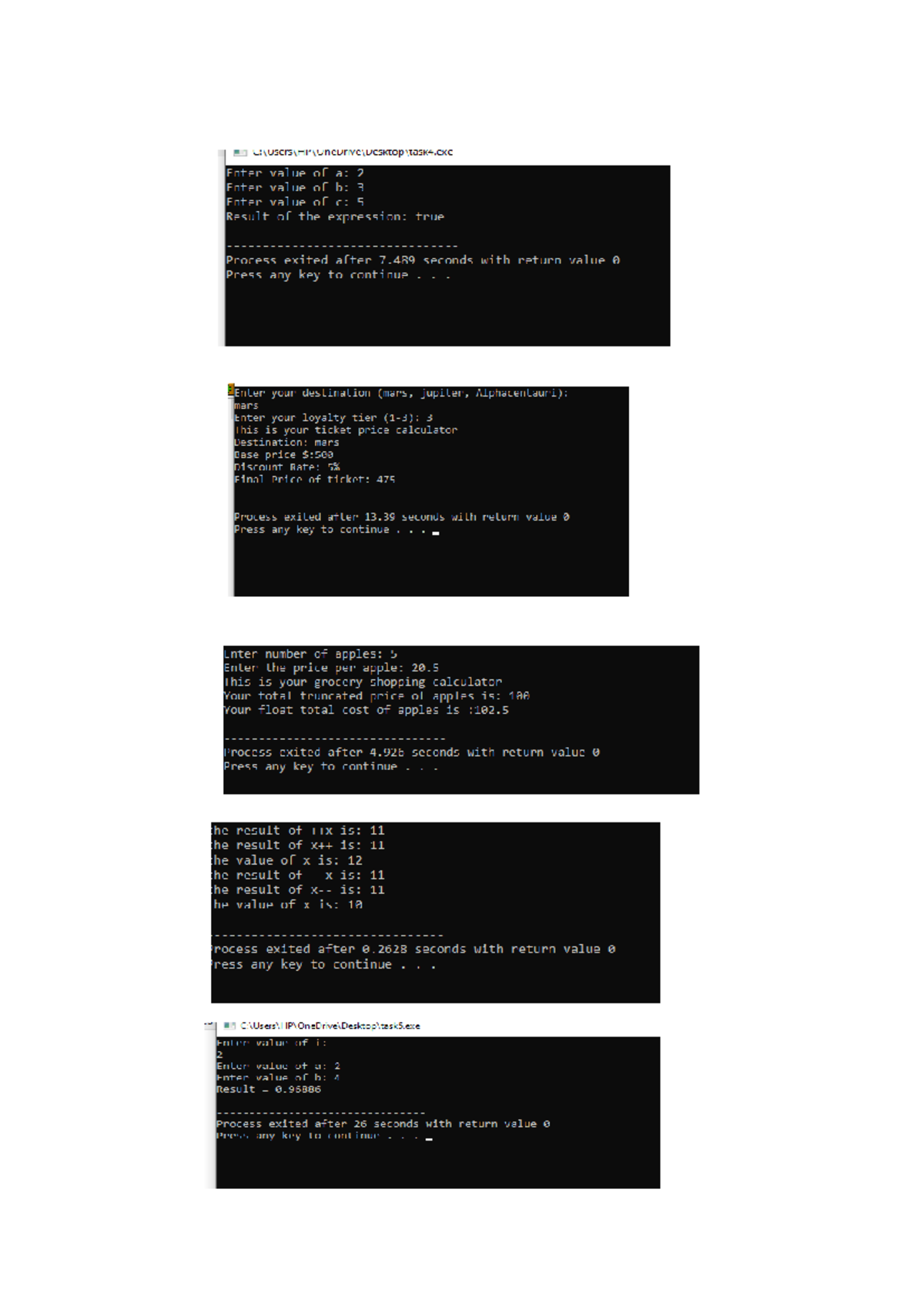 Output - i sip: Ticket Price & Grocery Calculator Results - Studocu
