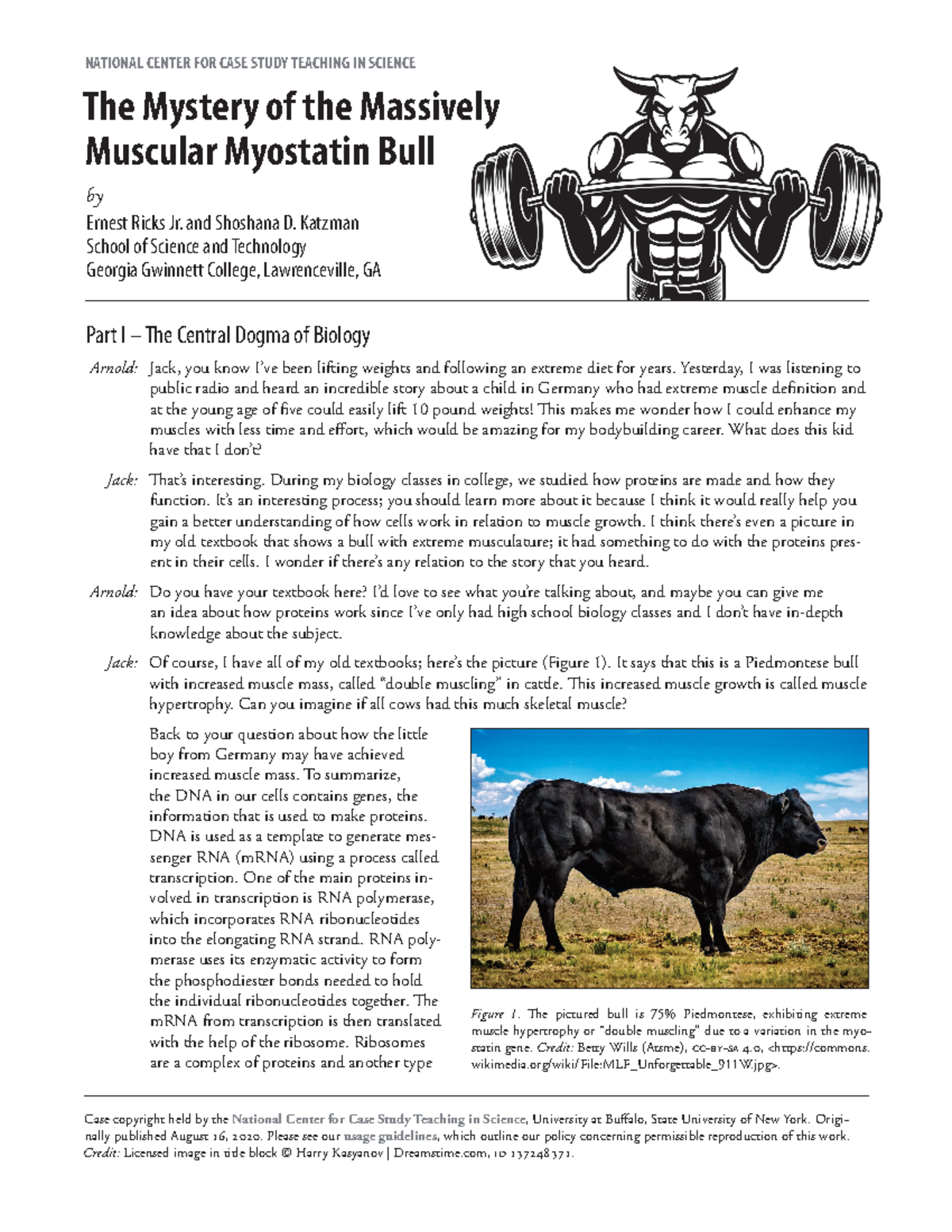 Myostatin and Muscle Hypertrophy: Insights from Case Study (SCI101 ...