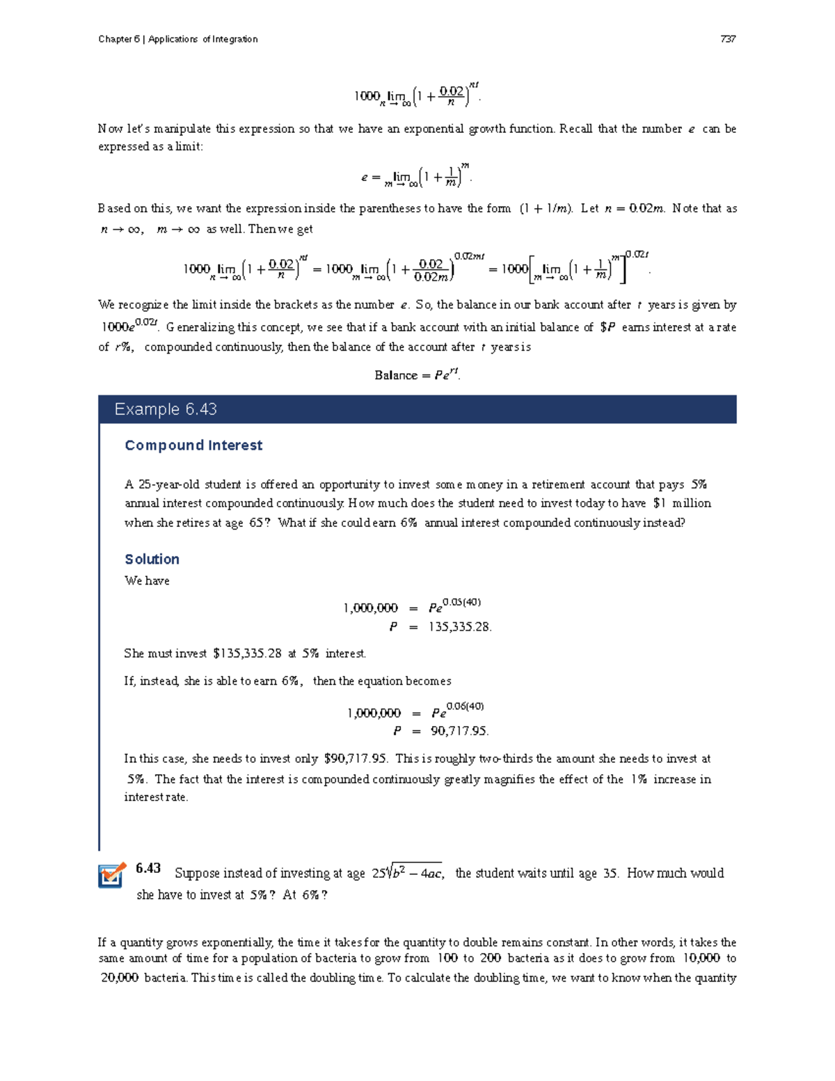 Chapter 6: Applications of Integration in Calculus 737 - Studocu