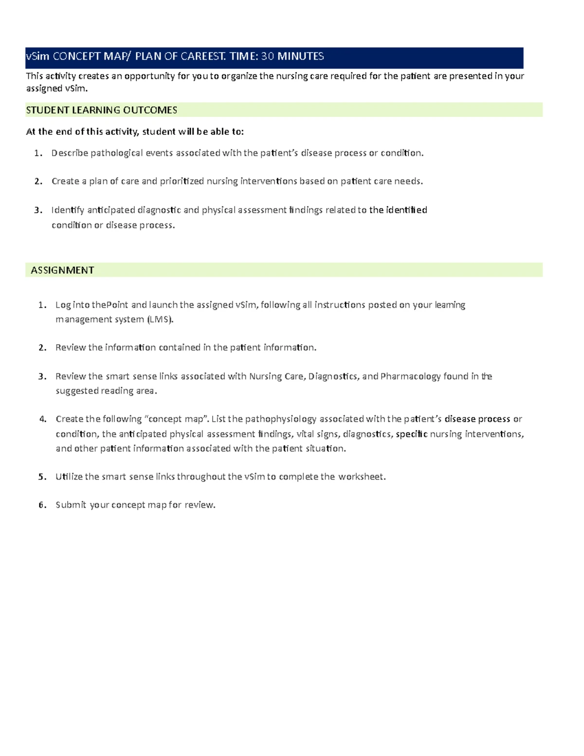JC Pre-Clinical Clinical Judgment Worksheet – Cues and Prioritization ...