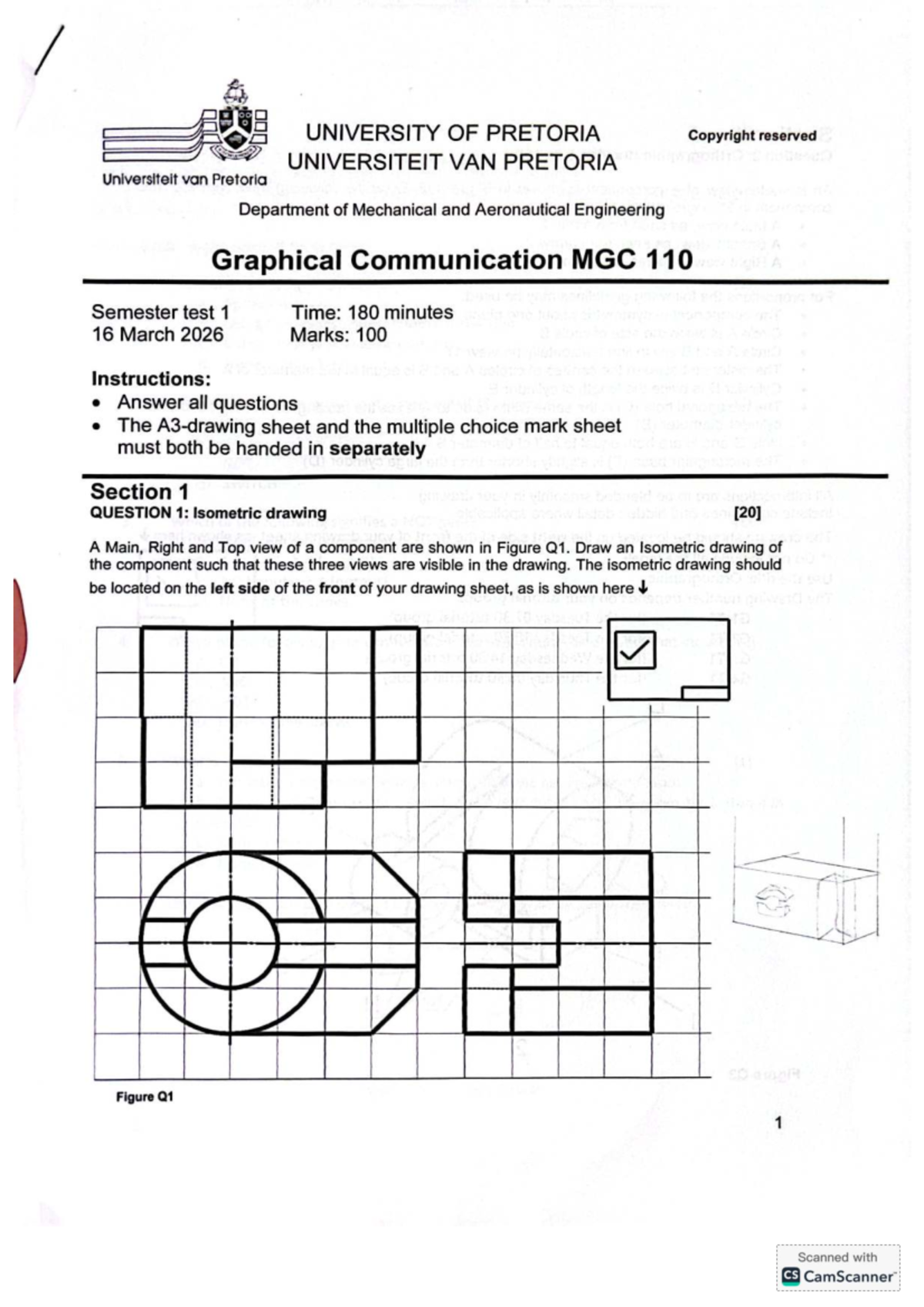 2026 MGC 110 - Graphical Communication Semester Test 1 - Studocu