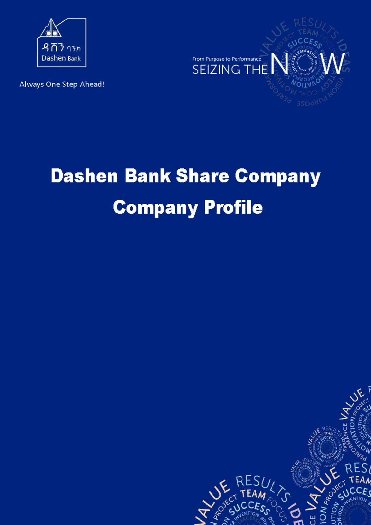 Dashen Bank S.C. Company Profile Overview and Key Insights - Studocu