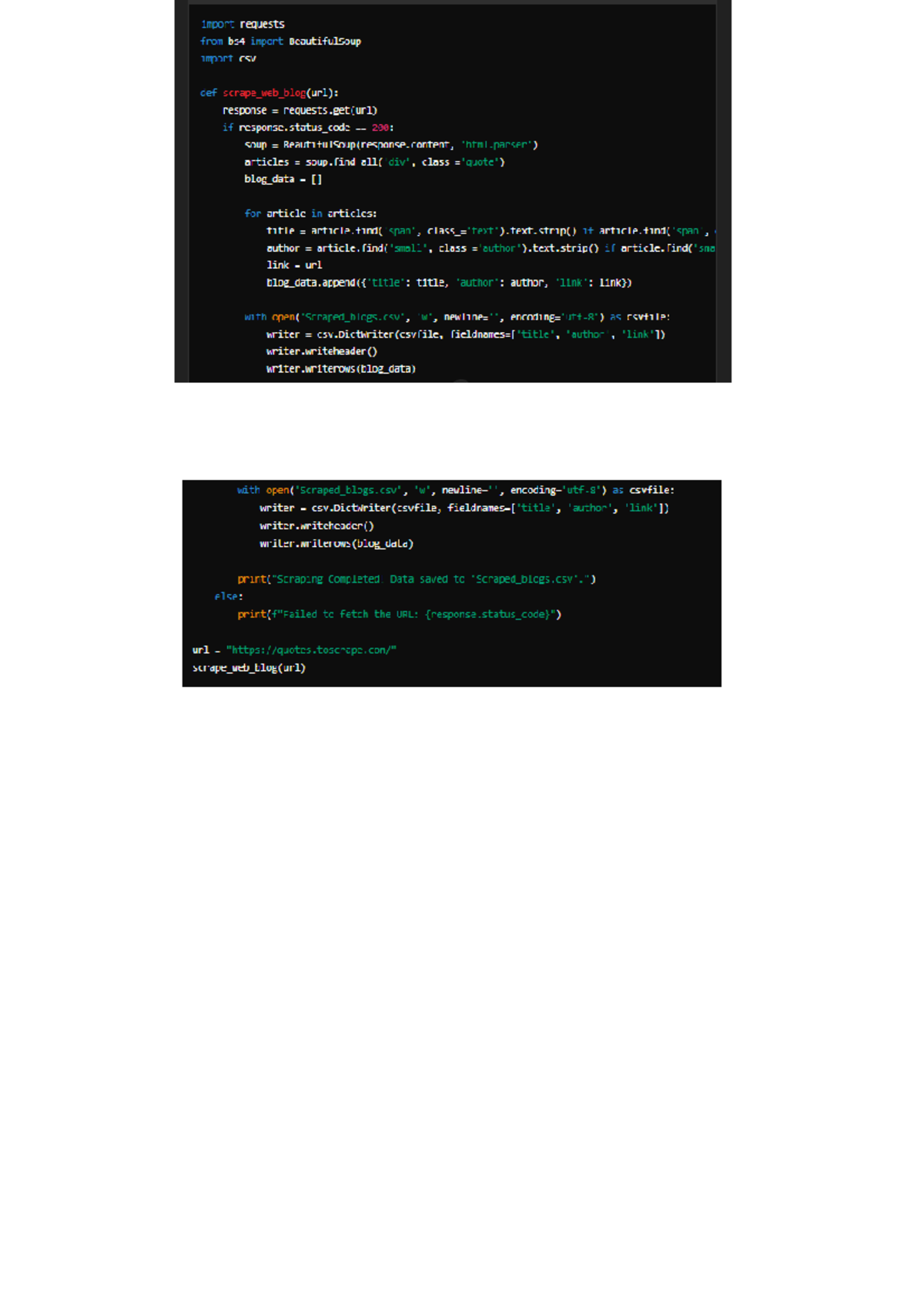 Web Scraping with Python: Exp2 Source Code & Output Analysis - Studocu
