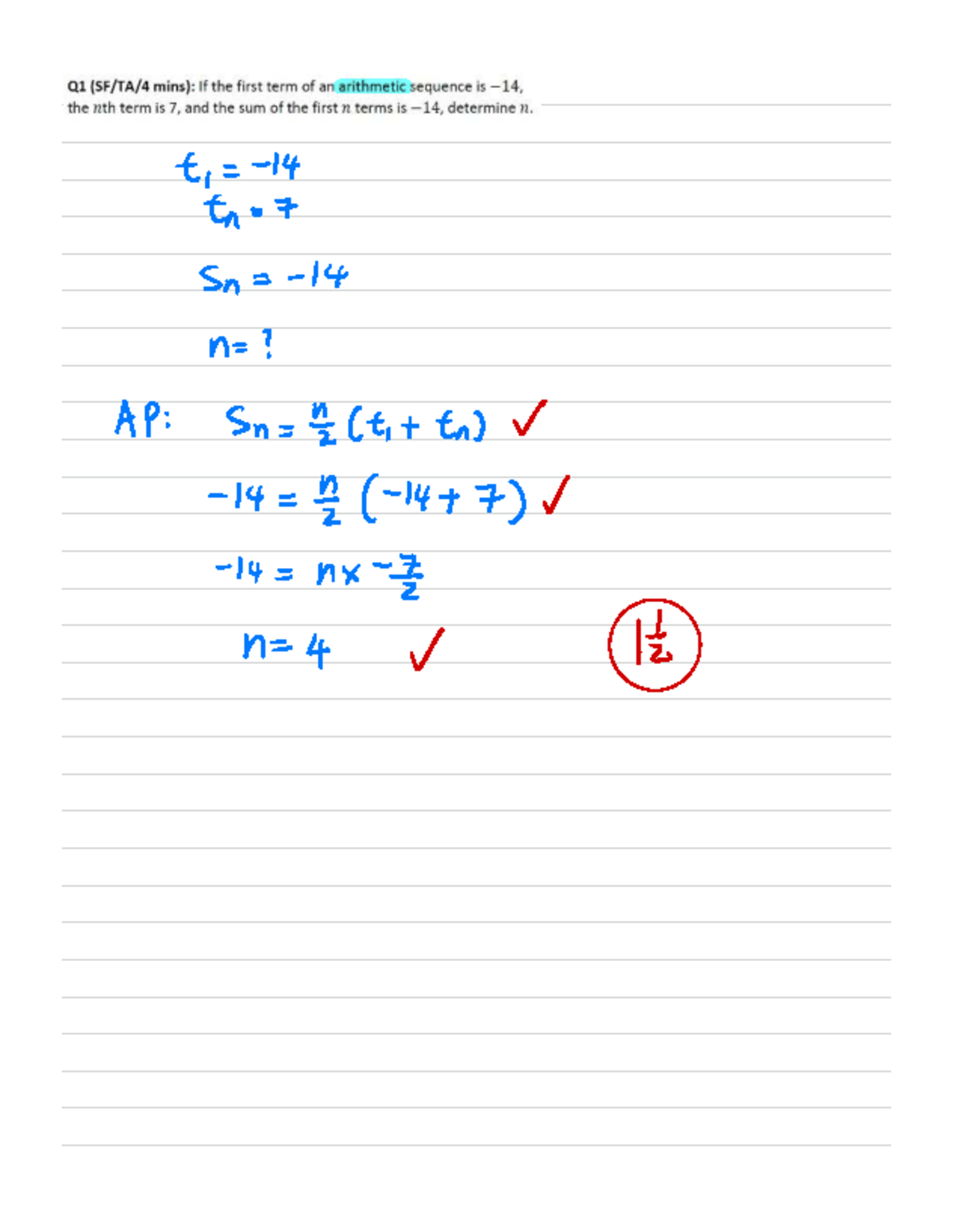 Unit 1 Revision Day 1 2023 Solutions: Math Concepts & Formulas - Studocu
