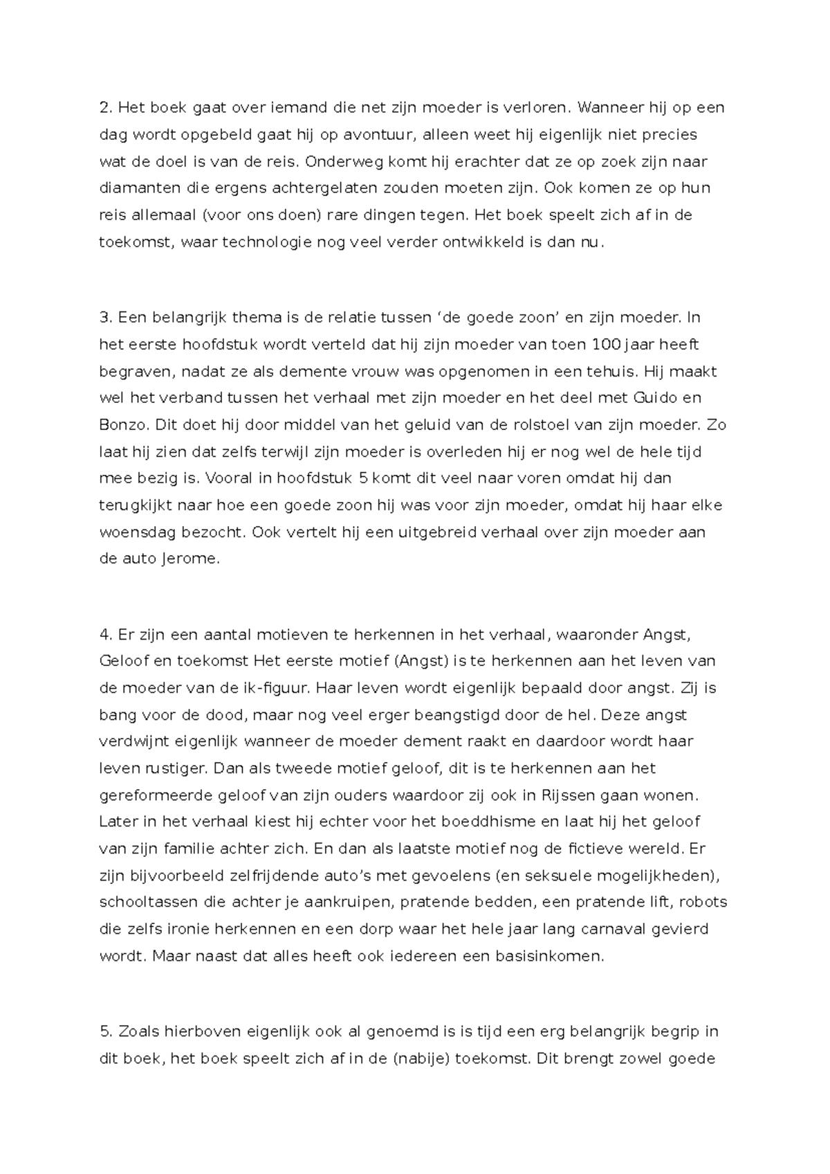 5V Leeskring - Boekverslag van 'De Goede Zoon' en Toekomstvisie ...