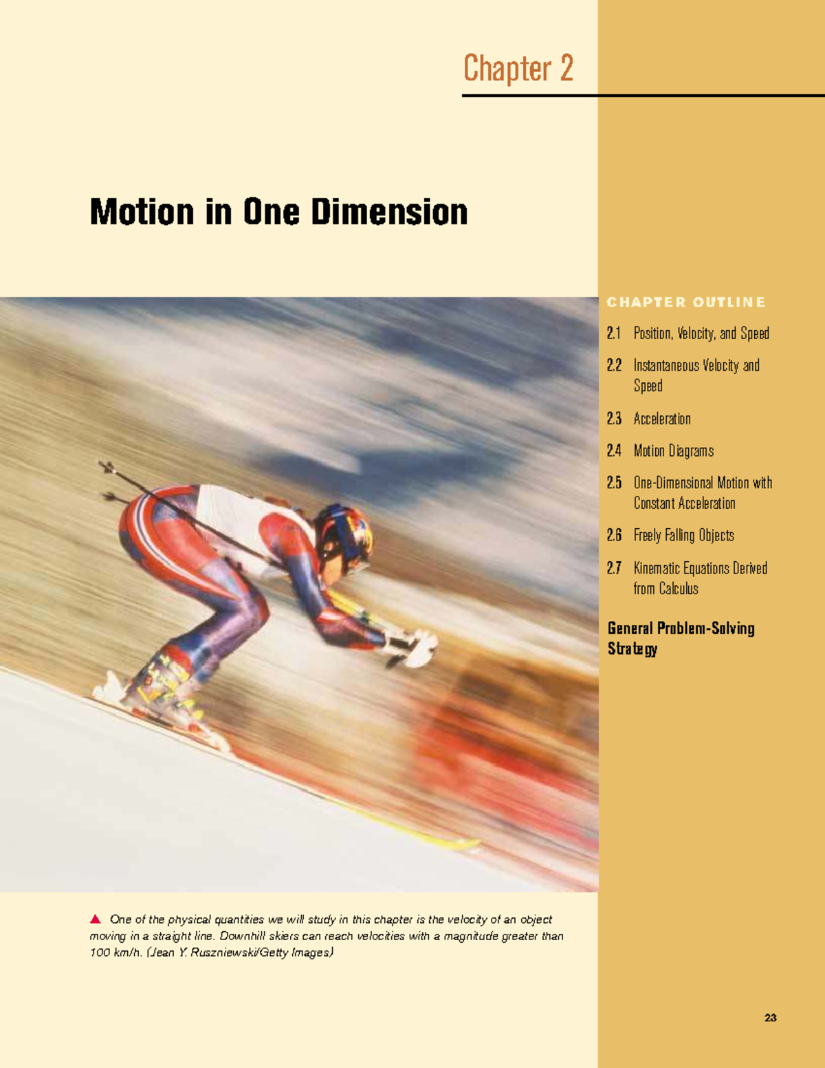 Chapter 2: Motion in One Dimension - Kinematics Overview (PHYS 101) - Studocu