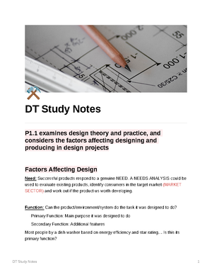 YEAR 10 GCSE DT NEA Exemplar - GCSE DESIGN AND TECHNOLOGY (8552) NEA ...